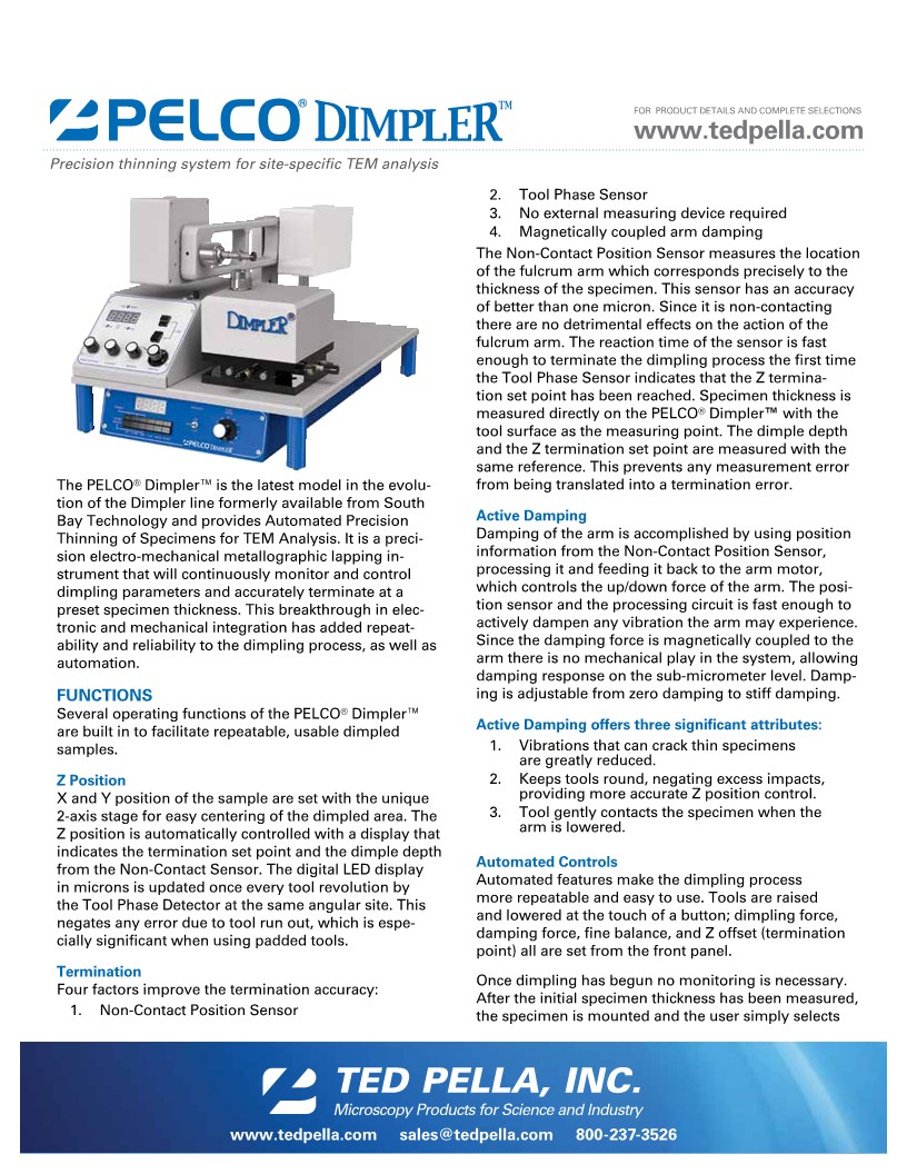 PELCO DImpler > TED PELLA | 나노파이오니아